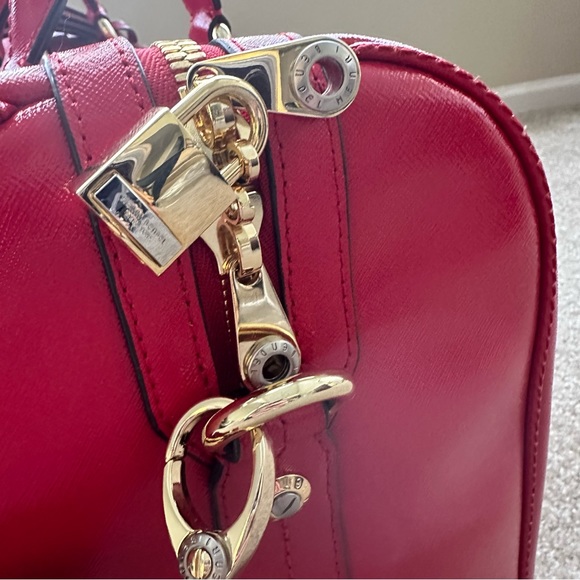 henri bendel | Bags | Henri Bendel West 57th Red Weekender Duffle ...